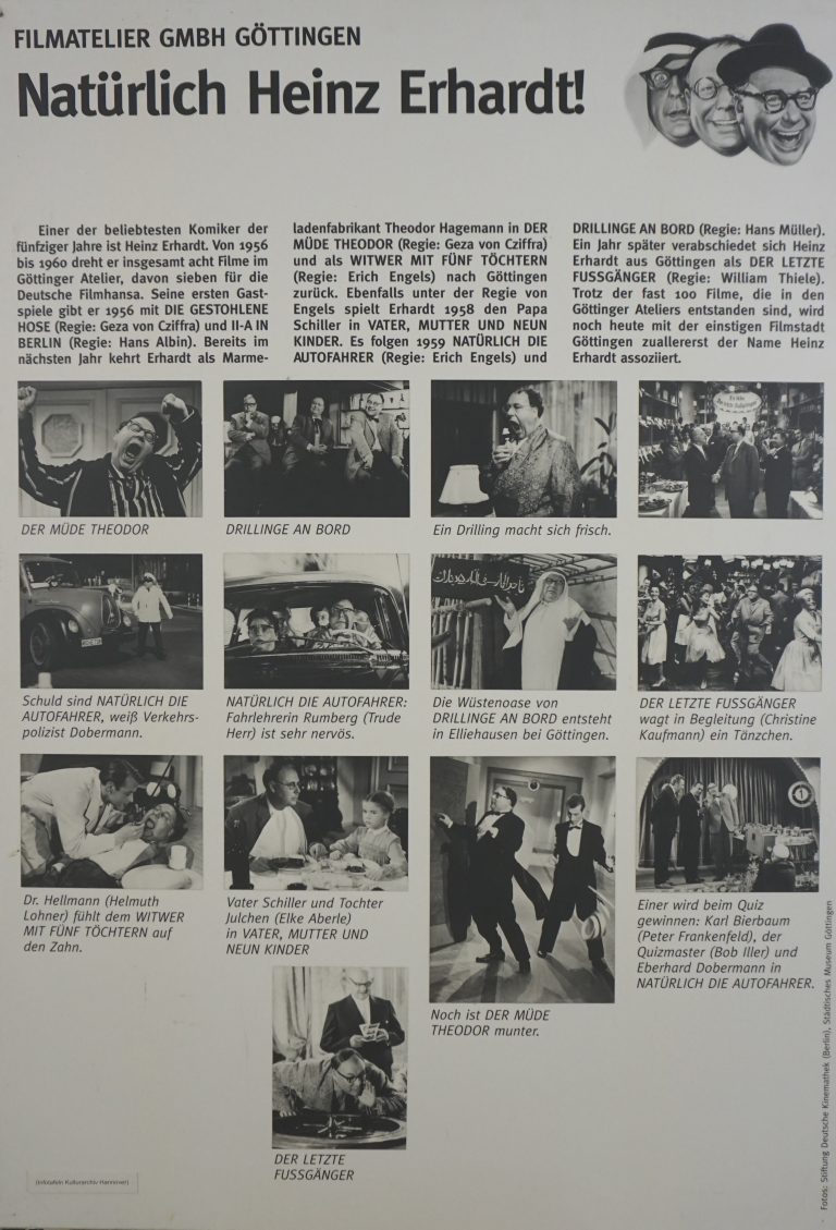 Heinz Erhardt – Das Gesicht der Filmstadt Göttingen – Lernwerkstatt Film und Geschichte